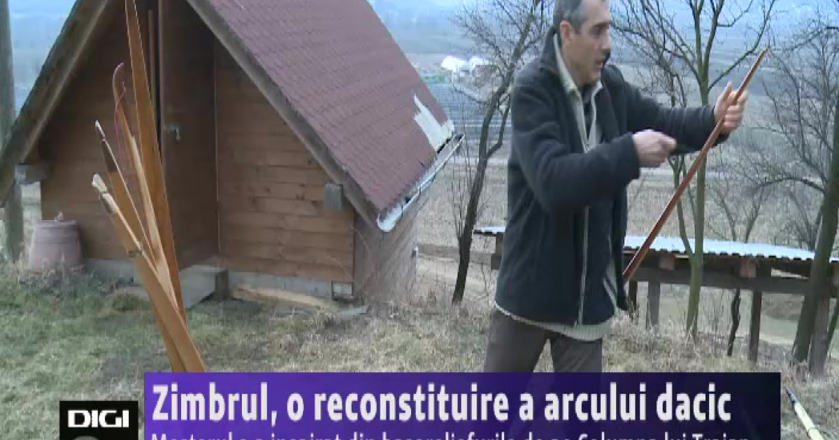Zimbrul, o reconstituire a arcului dacic | Digi24