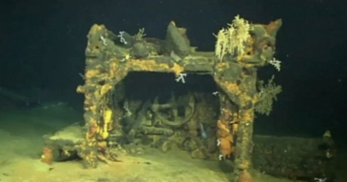 Imagini cu epava navei militare nipone Musashi, transmise de un robot ...