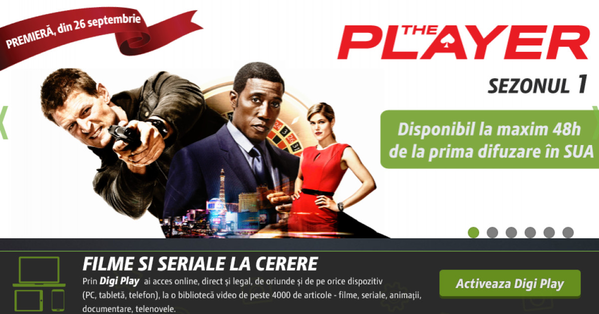 Pe Digi Play vezi seriale de calitate: The Player a ajuns şi în România ...