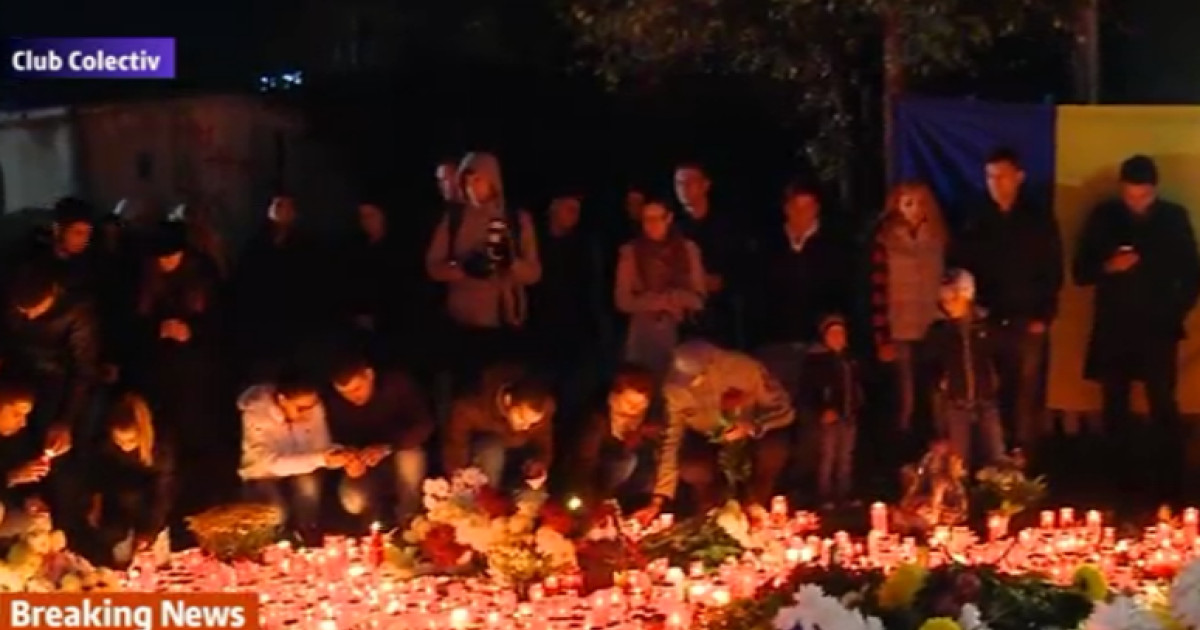 Comemorare la clubul Colectiv. Sute de persoane au adus flori și ...