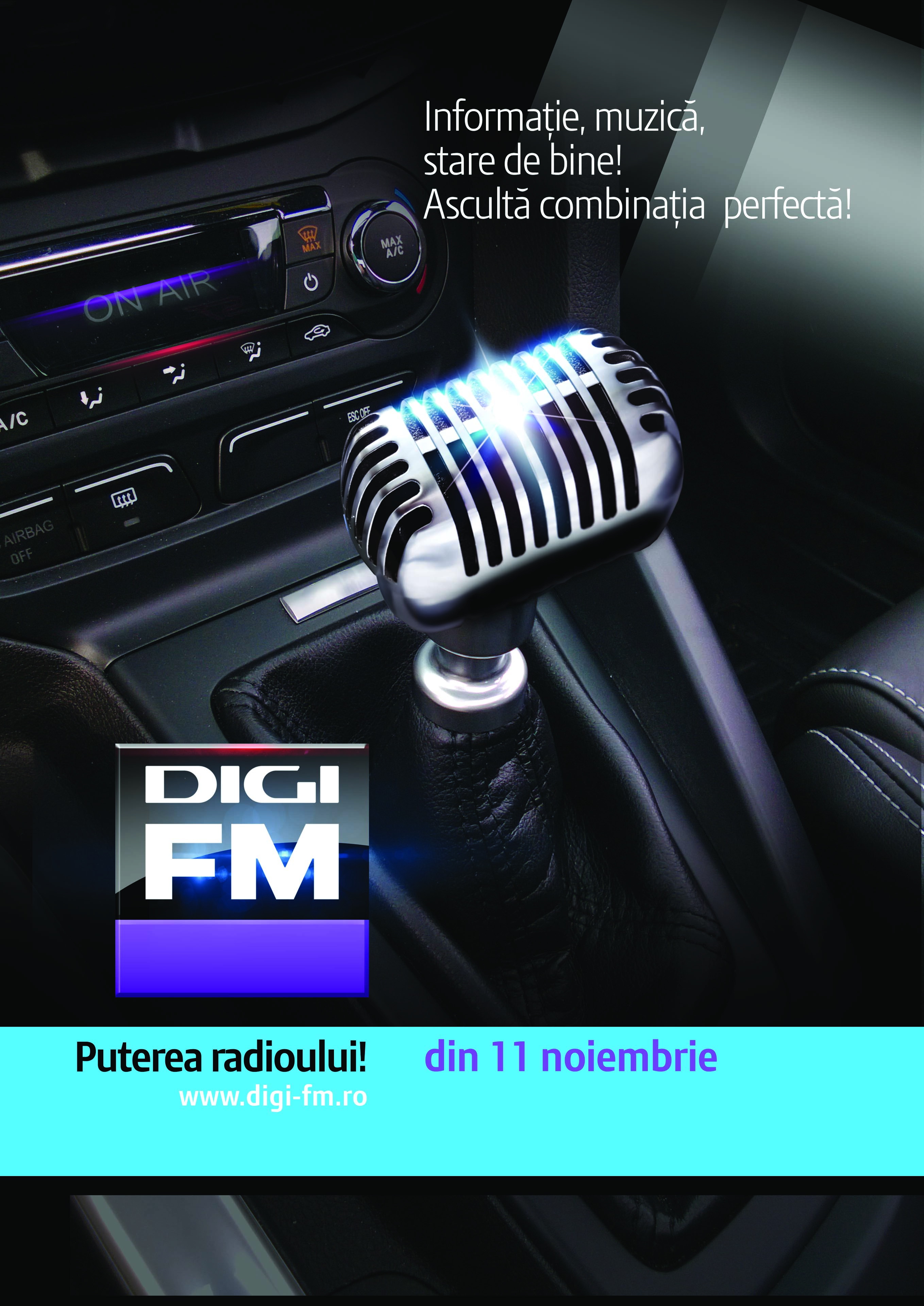Digi FM, noul radio naţional, se lansează în 11 noiembrie