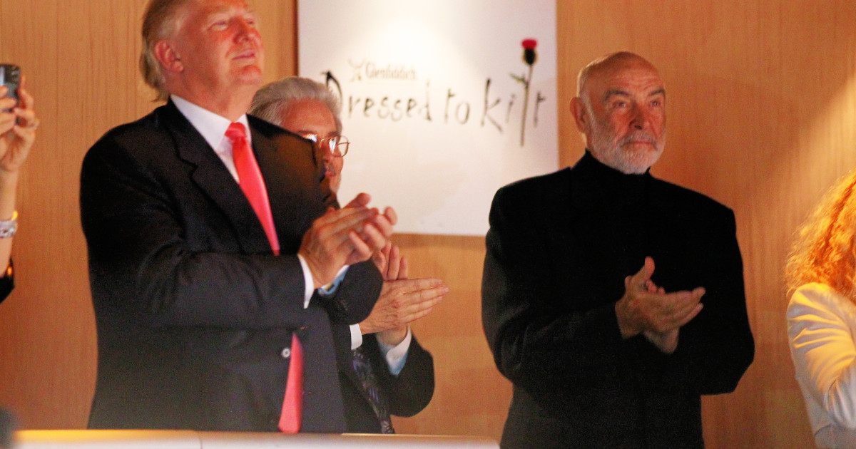 Donald Trump povestește cum l-a ajutat Sean Connery. „Aveam probleme ...