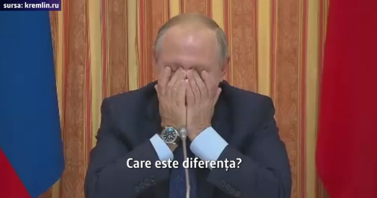 VIDEO. Putin a râs cu lacrimi de gafa unui ministru | Digi24