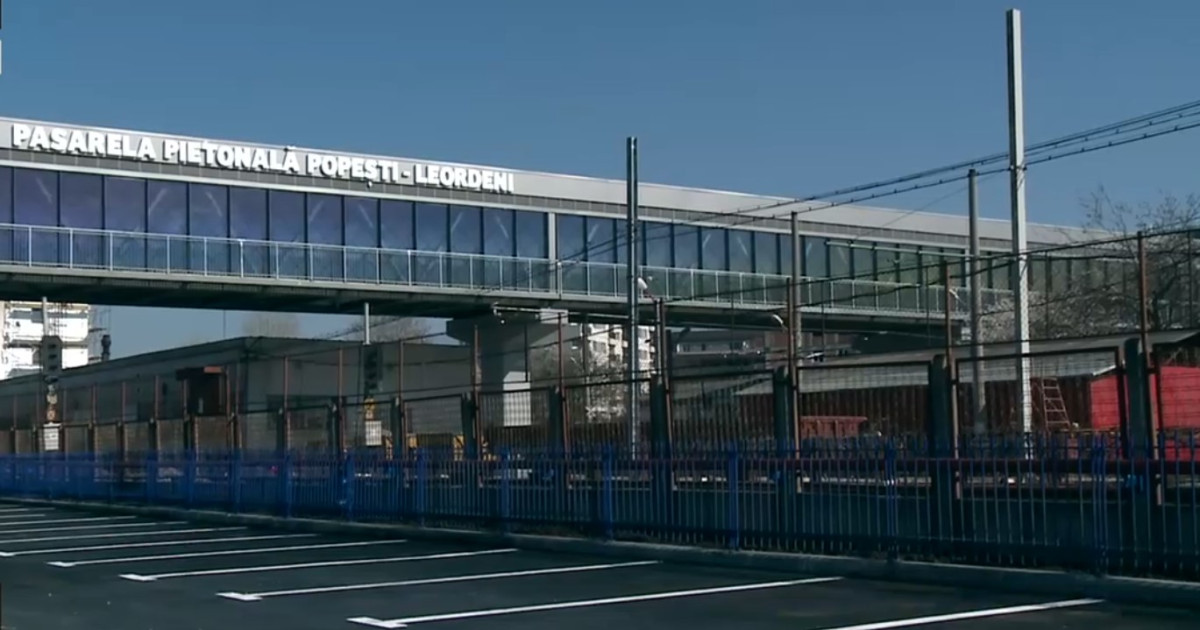 Pasaj pietonal inaugurat la marginea Bucureștiului. Cum arată pasarela ...