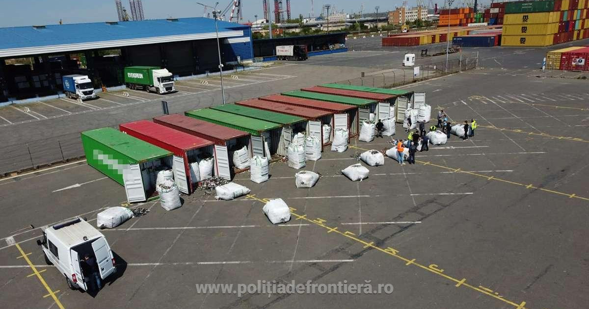 Zece containere de deșeuri descoperite în portul Agigea Sud urmează să ...