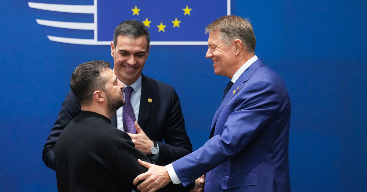 Iohannis a discutat cu Zelenski alături de alţi lideri europeni, la ...