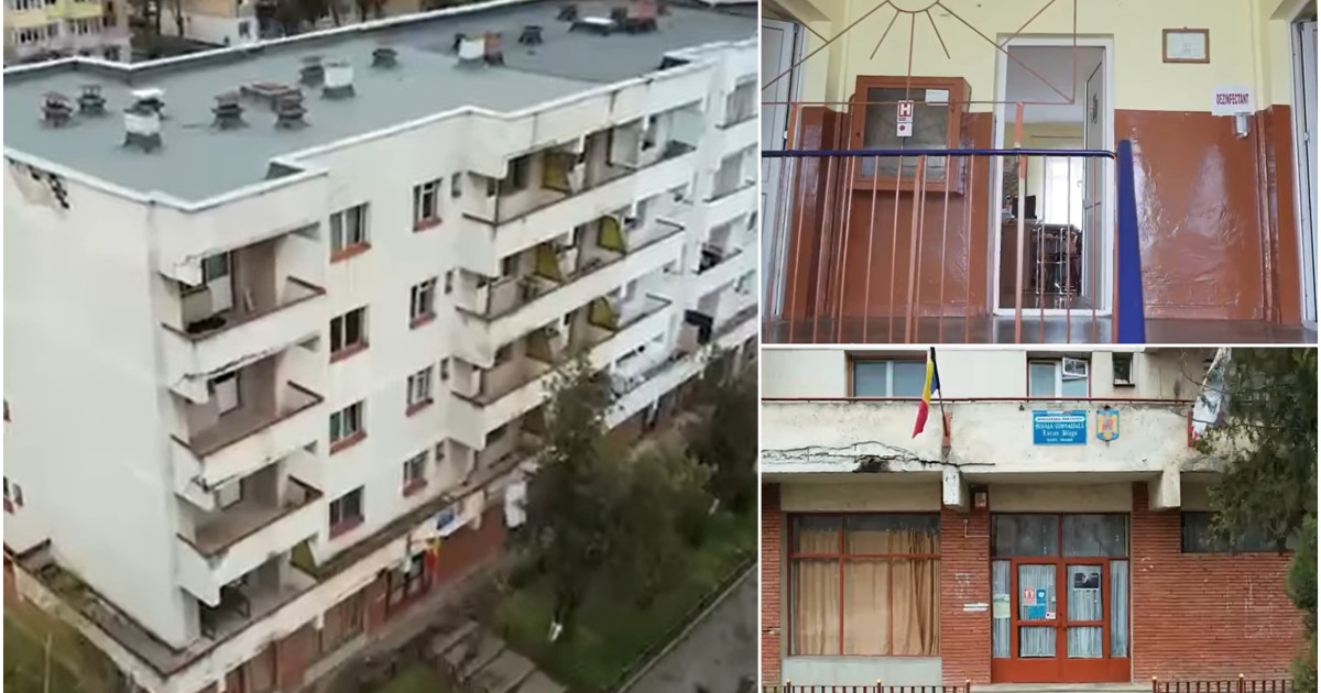 Cum arată școala din bloc. Sute de elevi din Satu Mare învață în ...