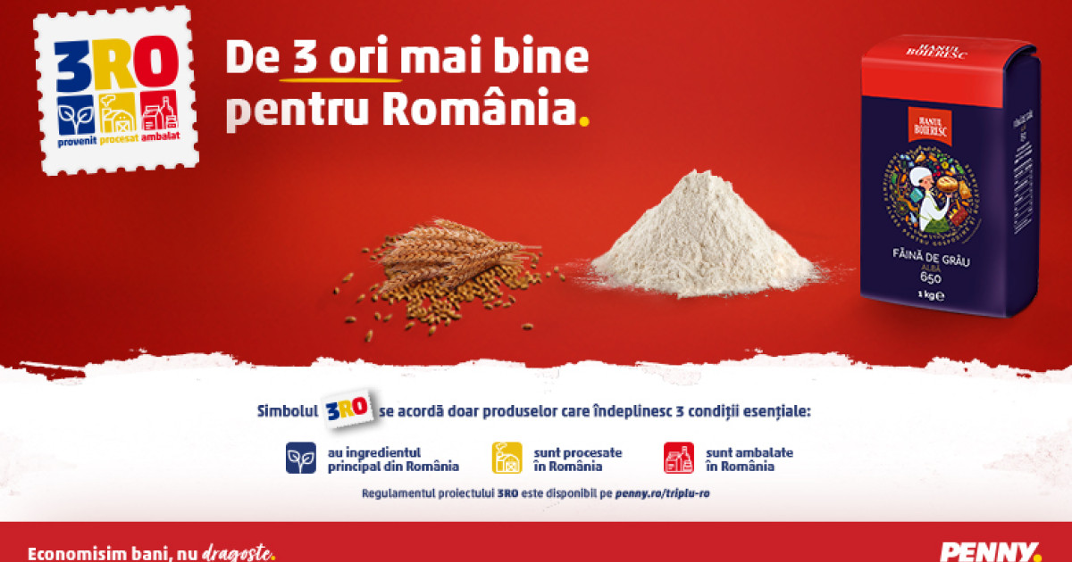 (P) Peste 800 de produse 3RO disponibile în magazinele PENNY sunt semnalizate la raft cu ...