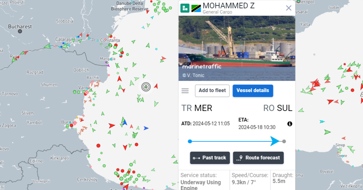 UPDATE Nava cargo Mohammed Z s-a scufundat în Marea Neagră. Mergea spre ...