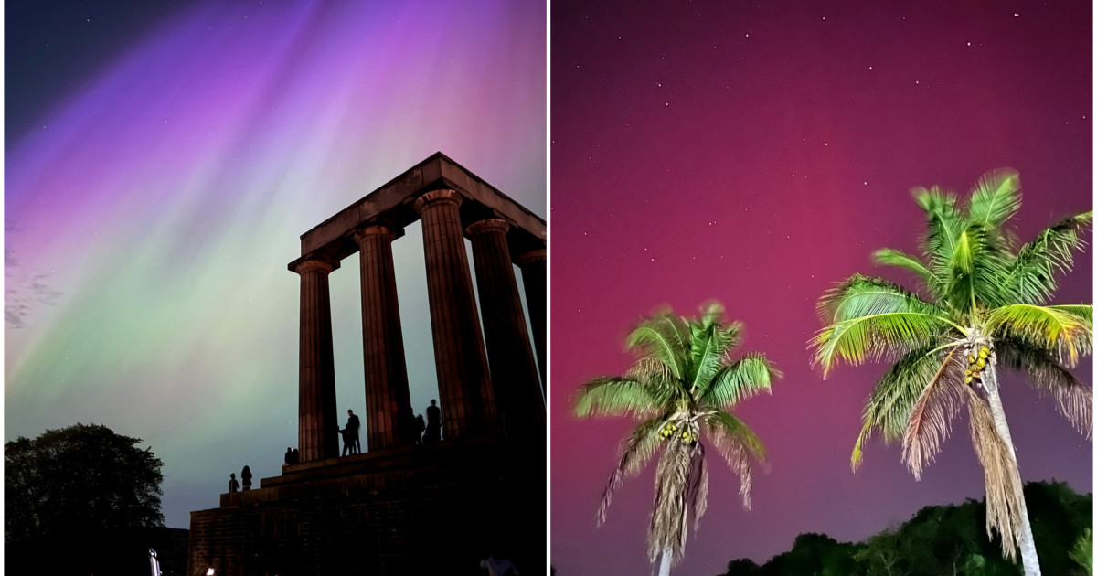 Imagini superbe. Aurora boreală a colorat cerul deasupra Europei și SUA ...