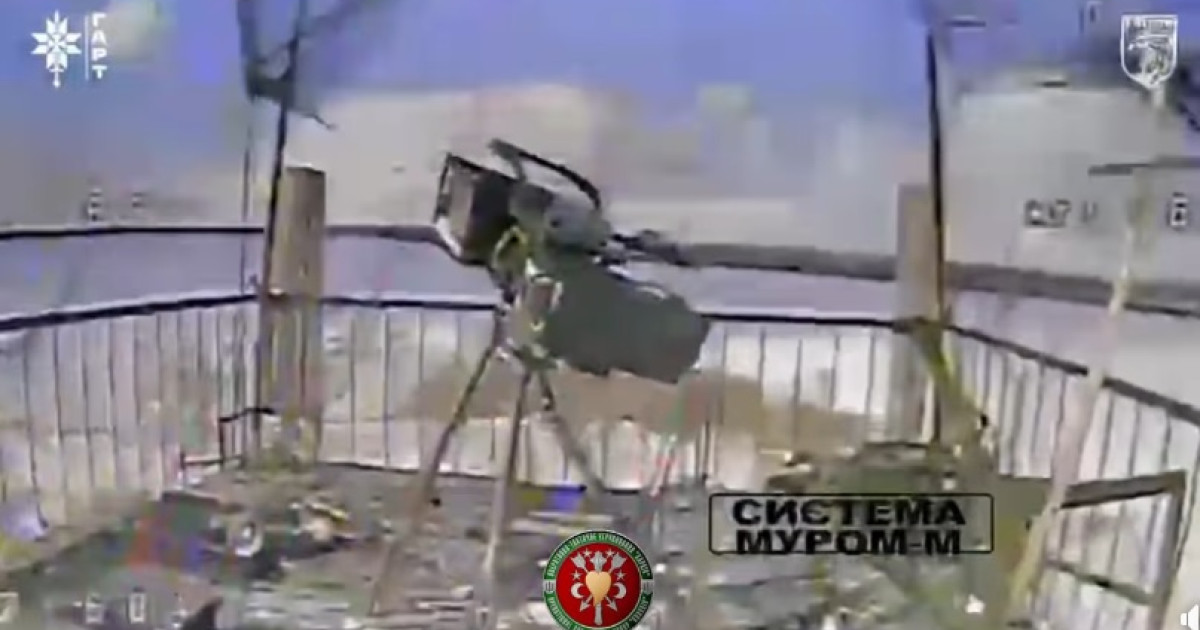 Momentul în care trupele ucrainene distrug un sistem de supraveghere ...