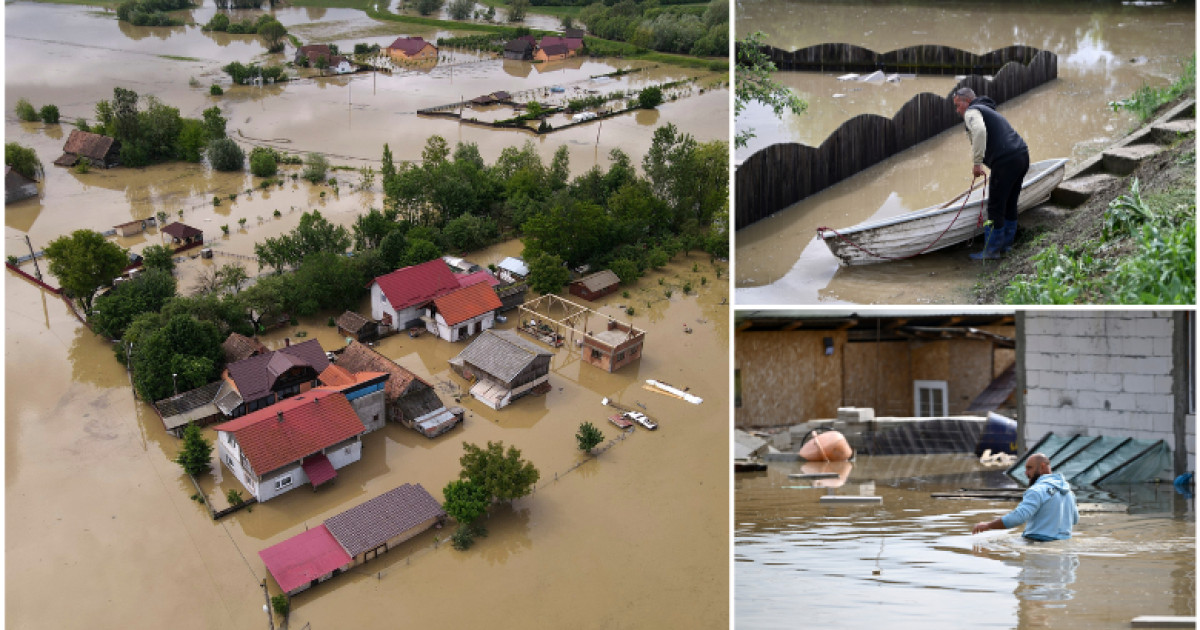 Galerie foto: Alertă de inundații în țară. Zeci de localități sub apă ...