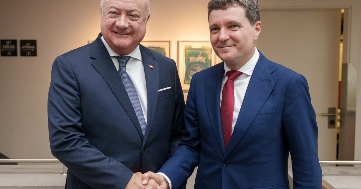 Preşedintele Nicuşor Dan și Cancelarul Federal austriac Christian ...
