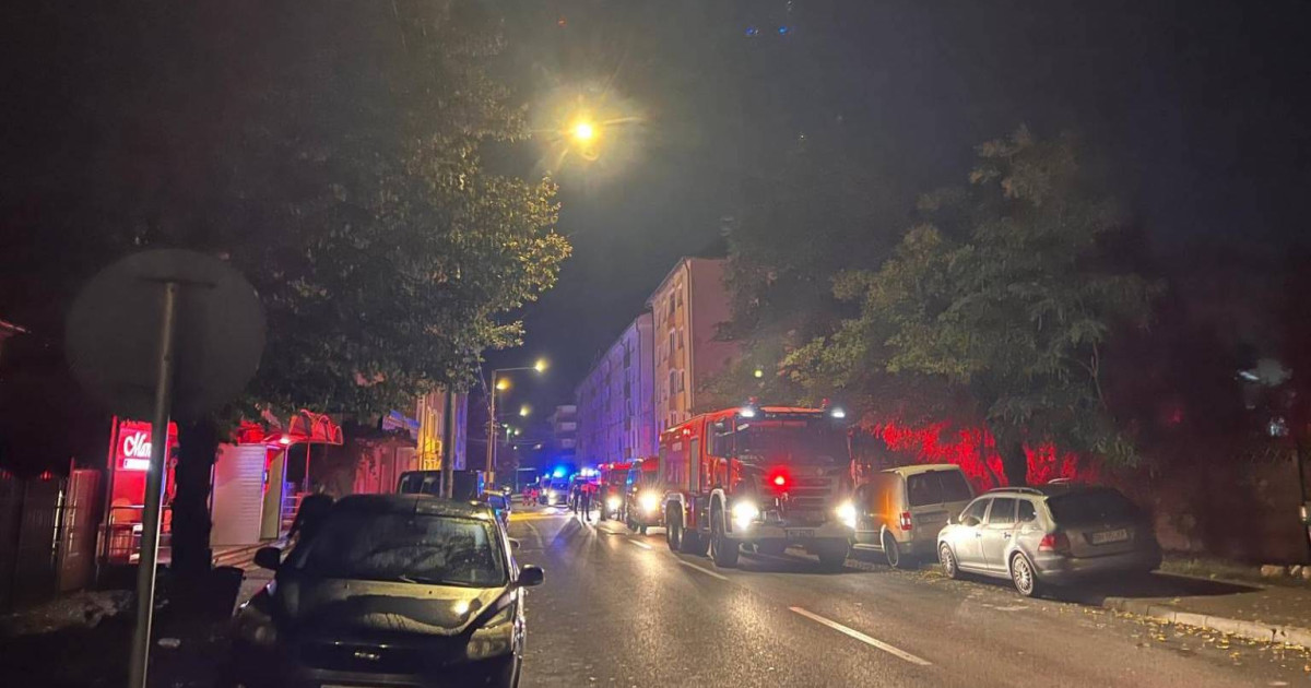 Primele imagini de la explozia din Bistrița