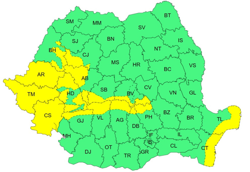 HARTĂ Noi alerte meteo: a fost emis cod galben de vânt puternic. Care ...