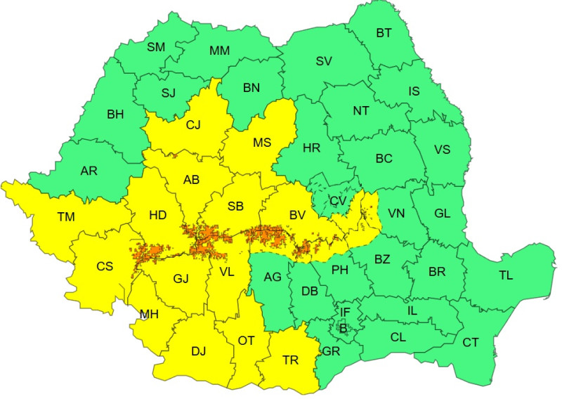 Aproape toată țara, vizată de ploi, viscol, ninsori și vânt puternic ...