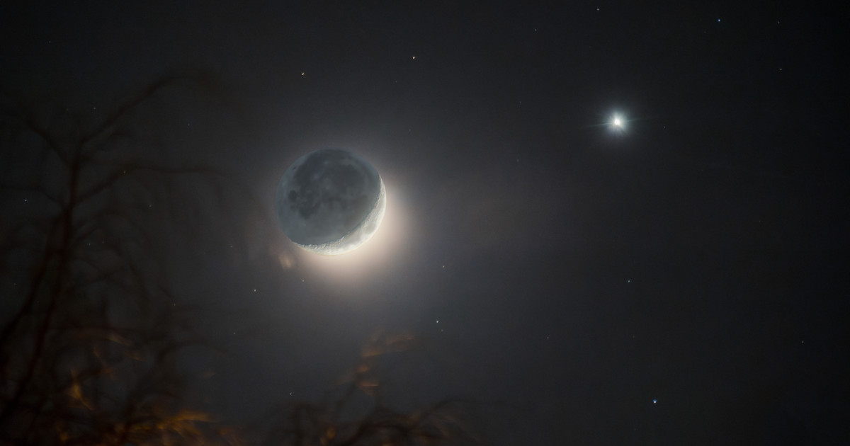 Venus și Jupiter se apropie pe cer într-un fenomen astronomic ...