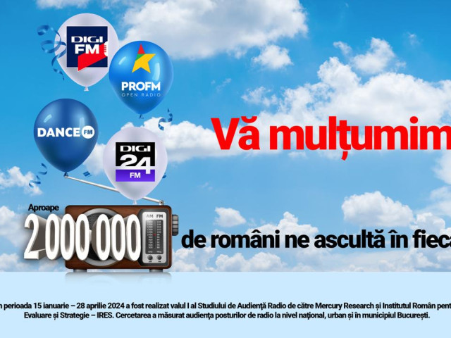 The only way is up! Aproape 2 milioane de ascultători la nivel național ...