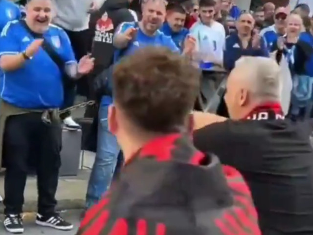 Video | Nu s-au abținut! Ce au făcut fanii albanezi în fața italienilor ...
