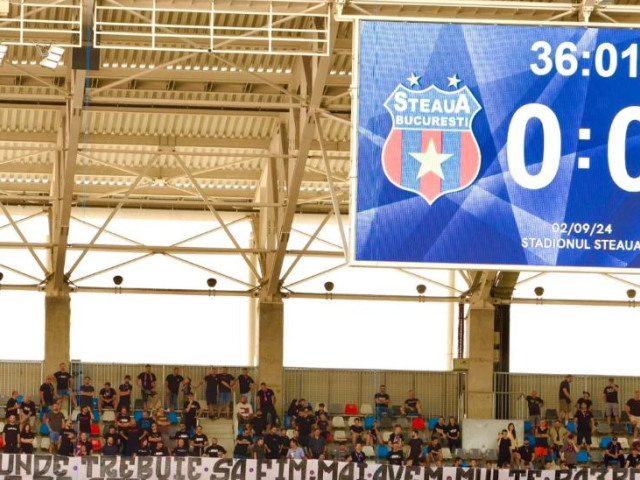Foto | Suporterii Stelei, în ”război” cu fanii FCSB-ului! Banner-ul ...