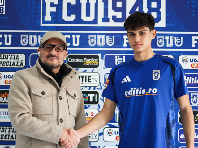 Oficial | Fiul lui Mircea Bornescu a semnat cu FCU 1948 Craiova