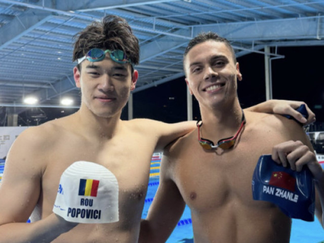 World Aquatics a postat fotografia cu David Popovici și Zhanle Pan și a transmis un mesaj superb