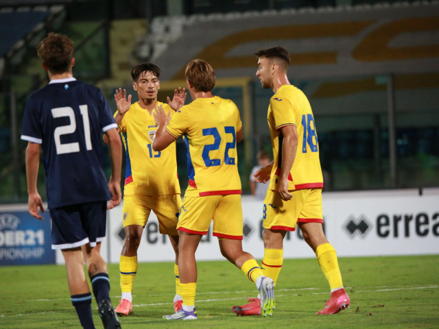 Foto | San Marino U21 - România U21 0-2. Prima victorie pentru ”Tricolori” în preliminariile ...