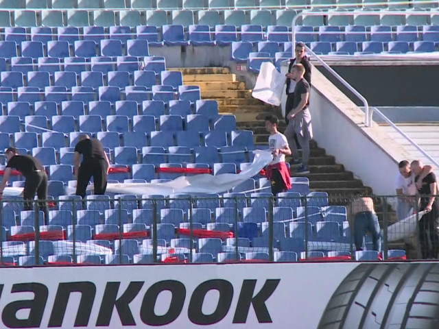 Galerie Foto | Fanii lui CSKA pregătesc o coregrafie memorabilă pentru ...