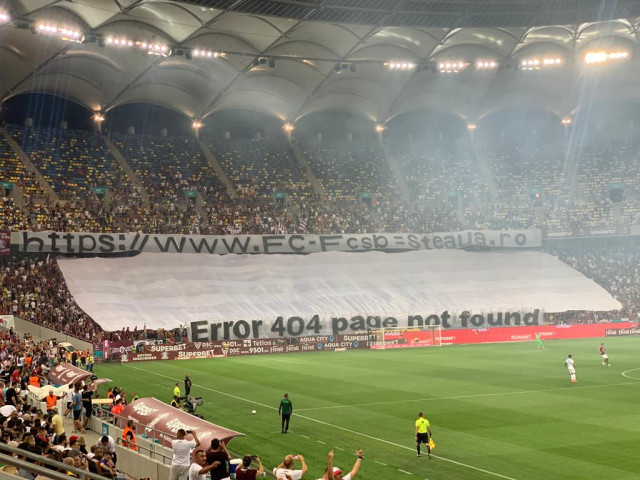 Foto | Fanii lui Rapid, ironie la adresa FCSB-ului! Ce coregrafie au ...