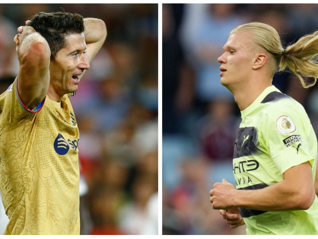 Robert Lewandowski vs Erling Haaland! Cifre impresionante pentru cei doi în actualul sezon