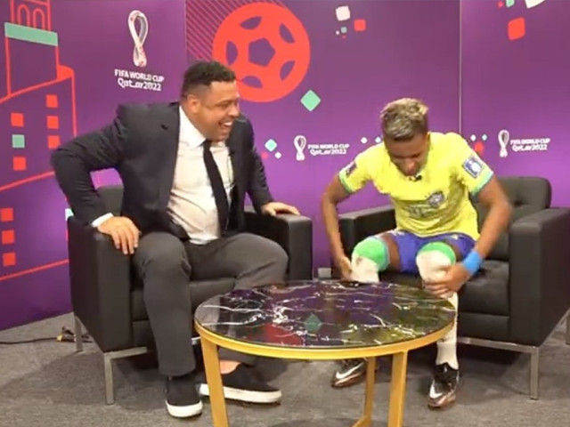 Video | Rodrygo, gest bizar la interviul cu Ronaldo! Legenda Braziliei ...