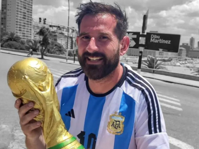 GALERIE FOTO: Leo Messi, varianta uriașă! Un șofer de tir de aproape 2 ...