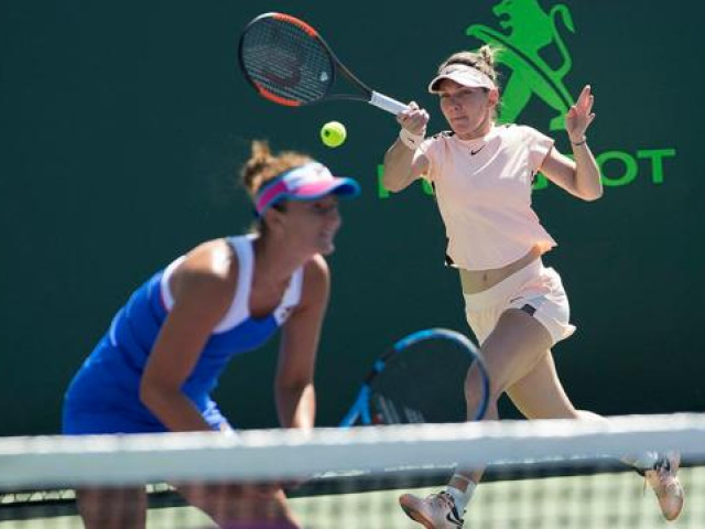 Video | Simona Halep şi Irina Begu au ratat calificarea în sferturile probei de dublu de la Miami