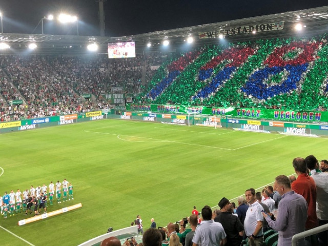 Foto | Banner "FCSB nu e Steaua", la Viena