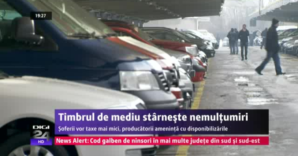 Diferenţele dintre timbrul de mediu actual şi vechea taxă auto | Digi24