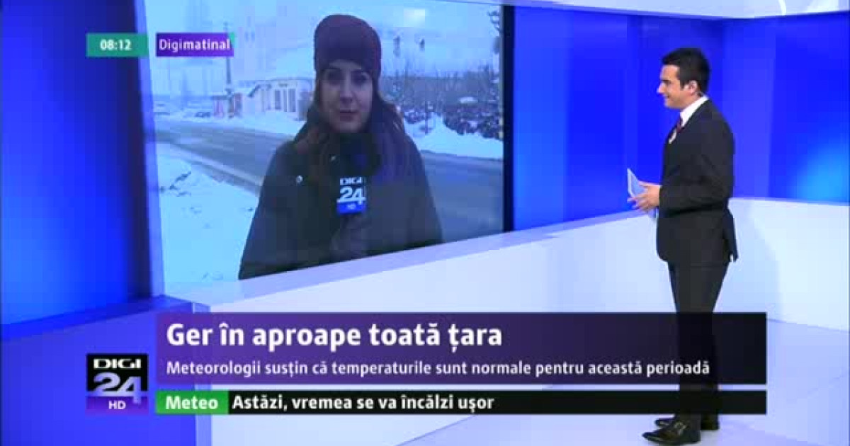 Ger în aproape întreaga țară. Minus 28 de grade s-au înregistrat la ...