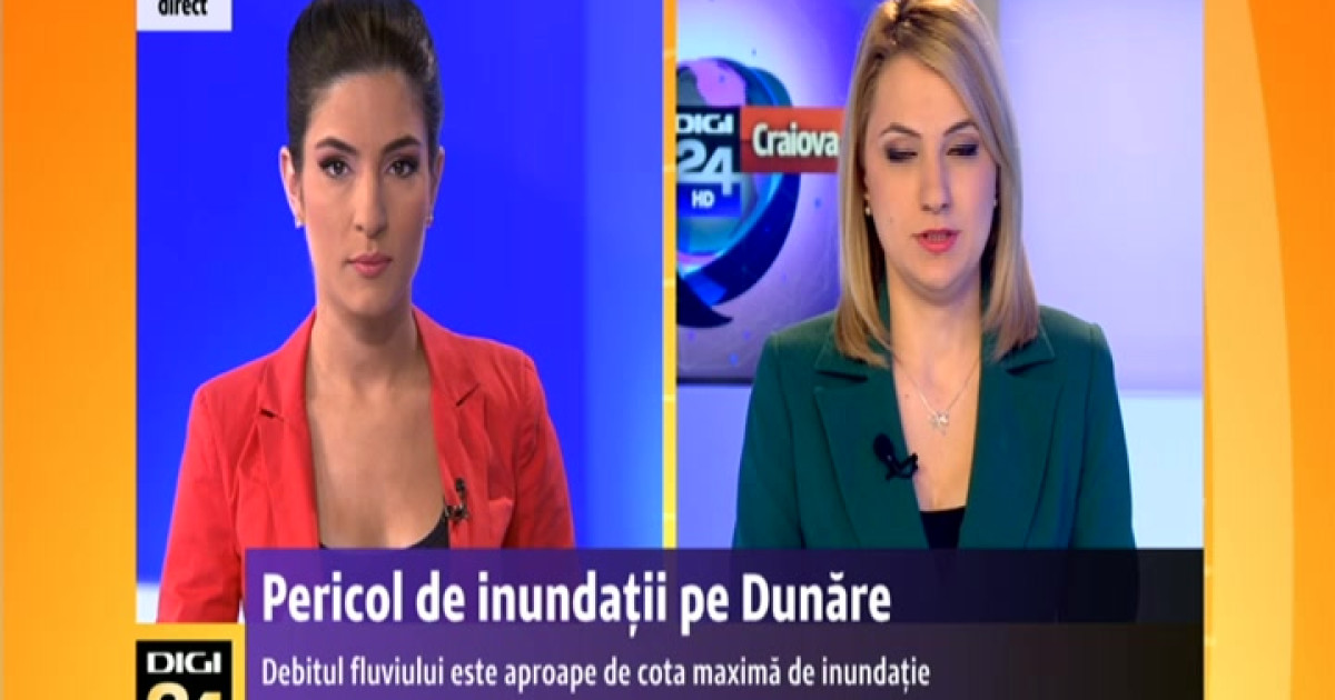 Debitul Dunării este aproape de cota maximă de inundație | Digi24