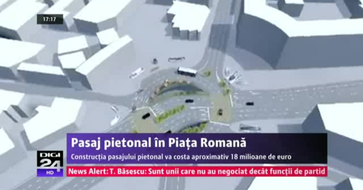 PROIECT. Pasaj pietonal în Piața Romană. Investiția ar fi de 18 ...