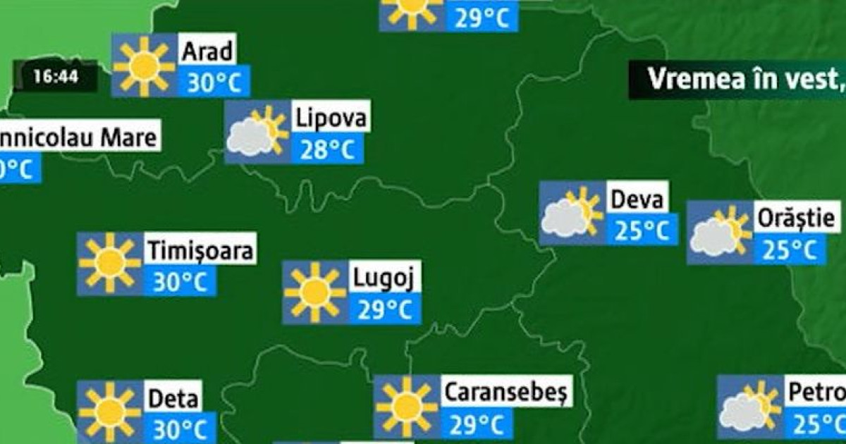 Digi24 Timișoara îți spune cum va fi vremea în vestul țării, la noapte ...