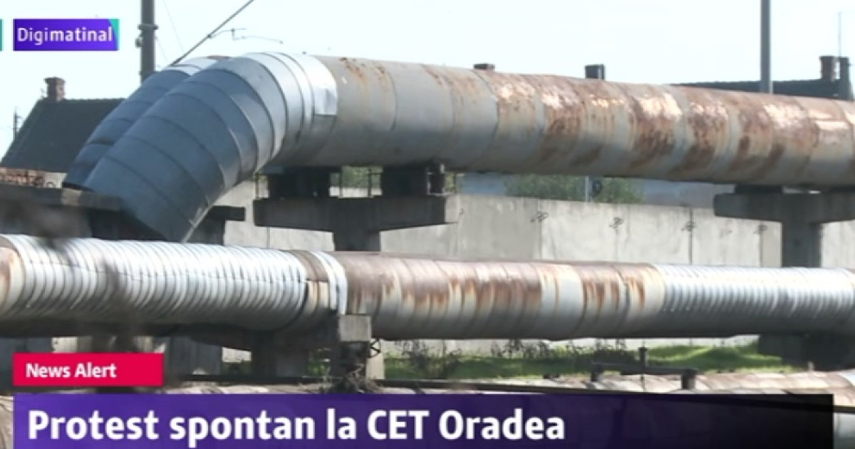Protest spontan la CET Oradea | Digi24