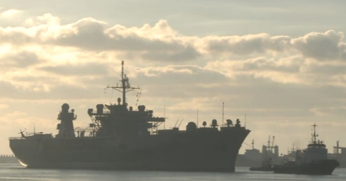 Nava USS Mount Whitney a ajuns la Constanța | Digi24