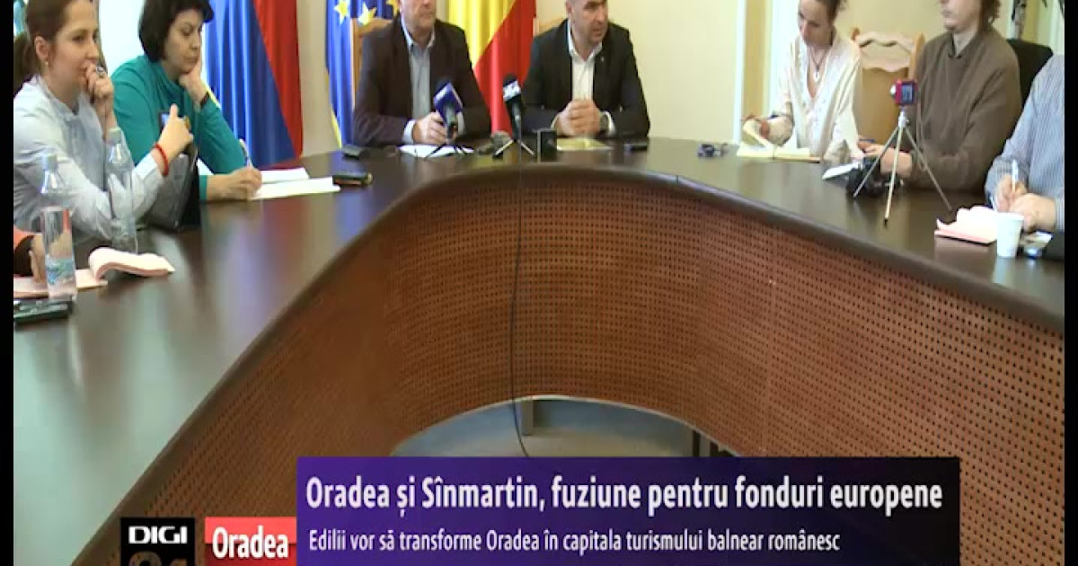 Oradea şi Sînmartin, fuziune pentru investiţii şi bani europeni | Digi24 Oradea şi Sînmartin, fuziune pentru investiţii şi bani europeni | Digi24