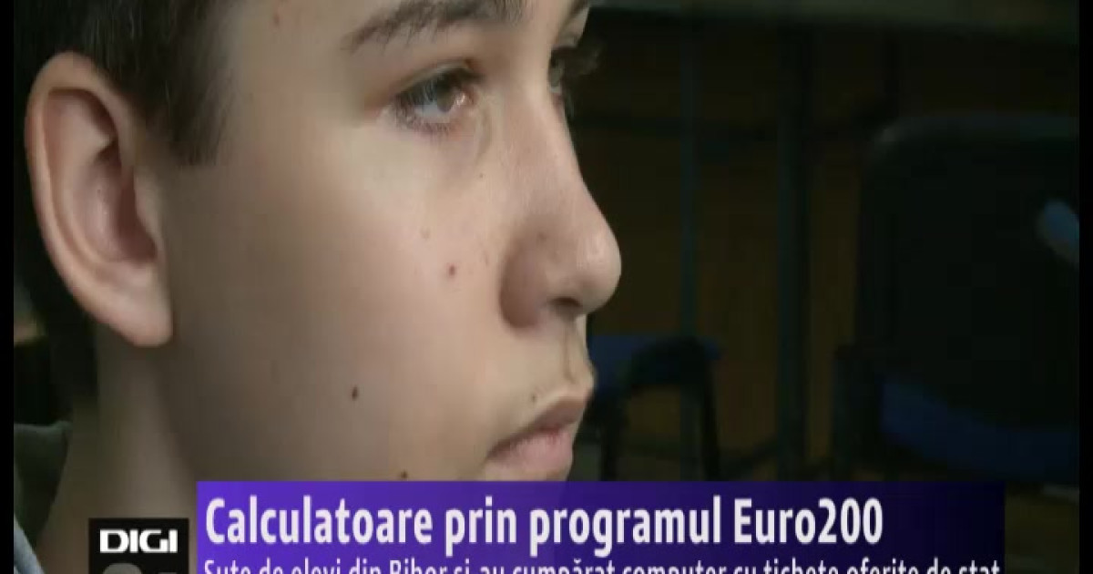 Sute de elevi din Bihor şi-au cumpărat computer cu tichete oferite de ...