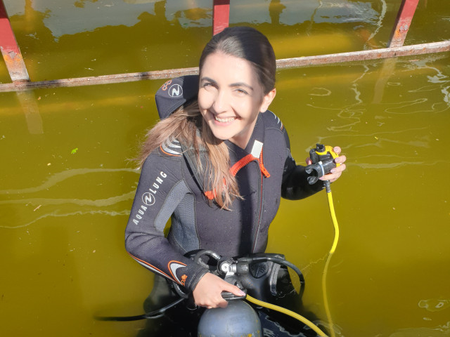 Beatrice Ghiciov a învățat să facă scufundări în Ținutul Conacelor