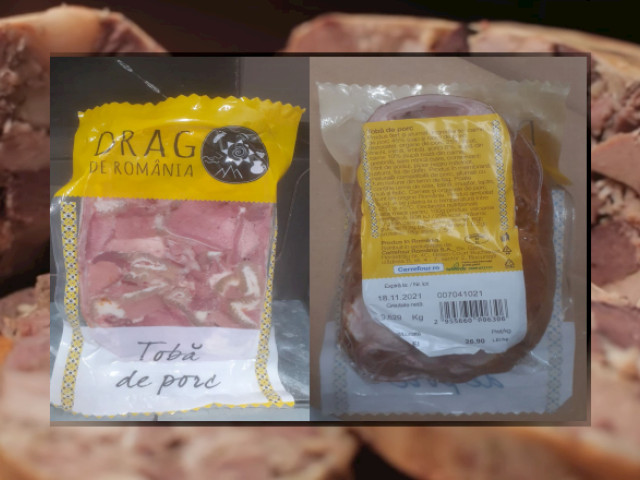 „Drag de România”... cu bacteria Listeria. Un sortiment de tobă de porc ...