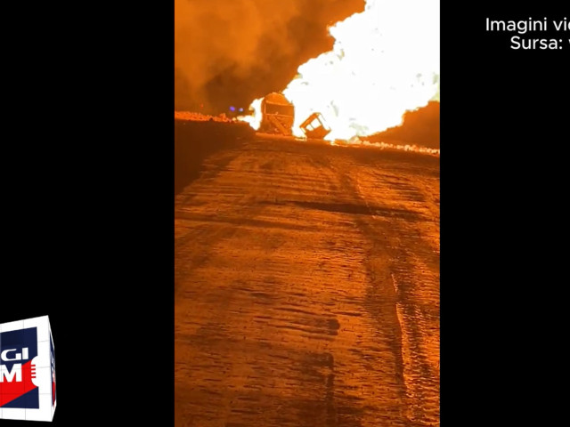 Primele imagini de la fața locului, imediat după explozia de la ... Primele imagini de la fața locului, imediat după explozia de la ...