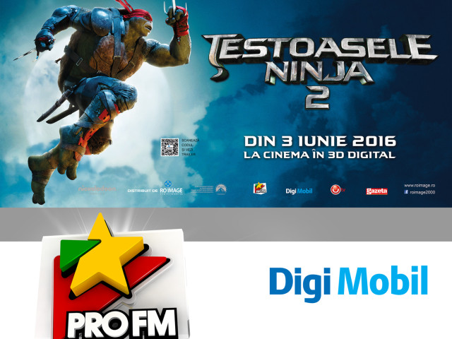 ProFM si Digi Mobil te trimit la film& Castiga invitatii la Ninja ...