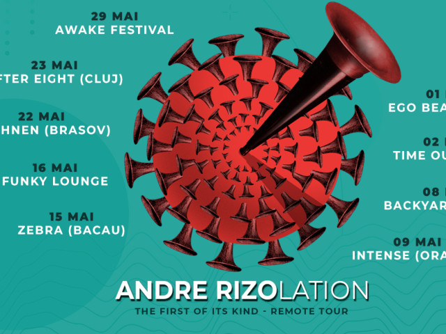 Andre Rizo începe un turneu național online în premier& în Romania&