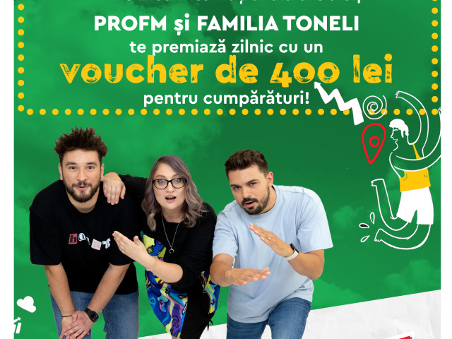 Câștig& un voucher de cump&r&turi cu PROFM și Tonelli& - Concurs