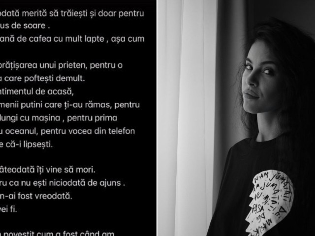 Livia Eftimie a postat primul mesaj dupa divortul de Catalin Bordea ...